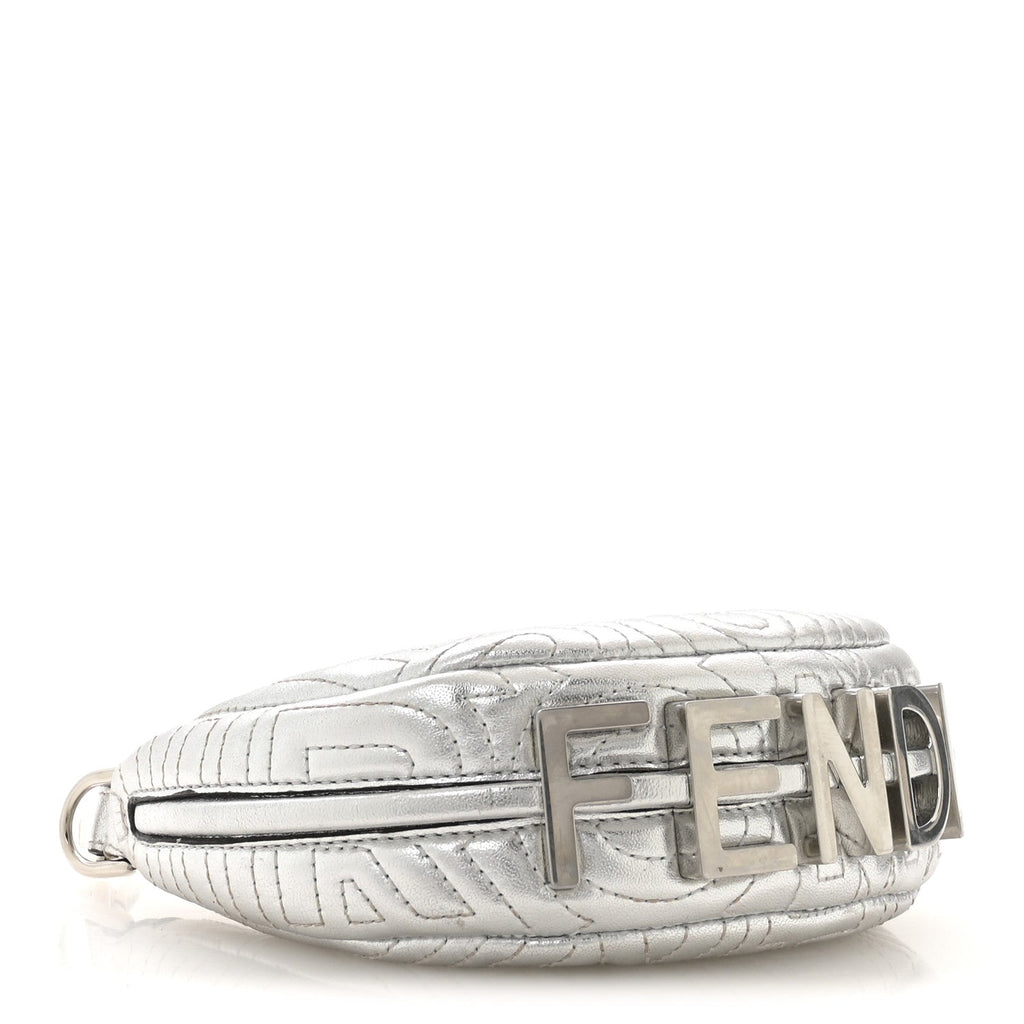 X Marc Jacobs Laminated Craquele Lambskin Nano Fendigraphy | Levira